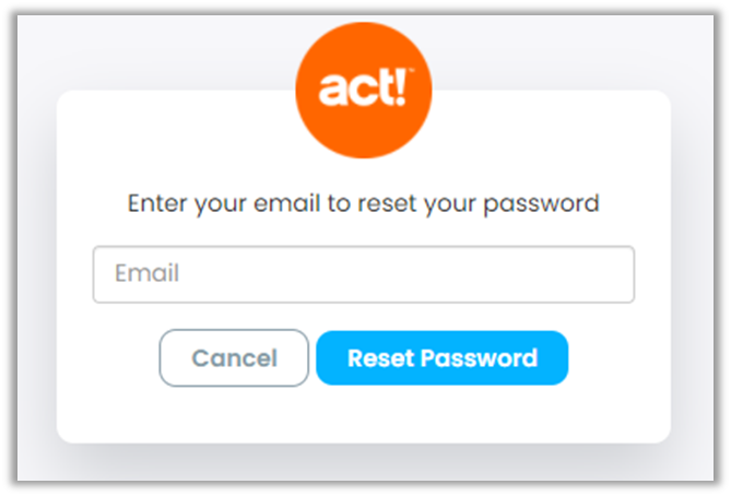 How do I Reset my Act! Premium Cloud Password?