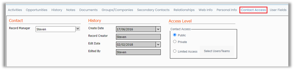 How do I Control the Information each Act! Premium Cloud User can Access?