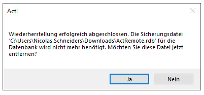 So erstellen und synchronisieren Sie eine Remote-Datenbank in Act! Premium Cloud