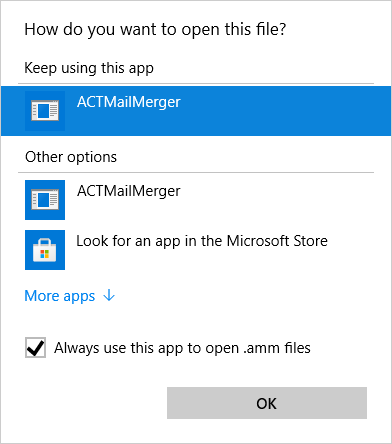 How to Associate .amm files for Word Integration Correctly