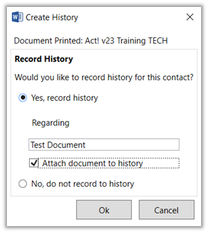 What Microsoft Word Integration Features are Available in Act! Premium ...