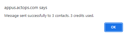 Sending SMS Messages with SMS4Act!