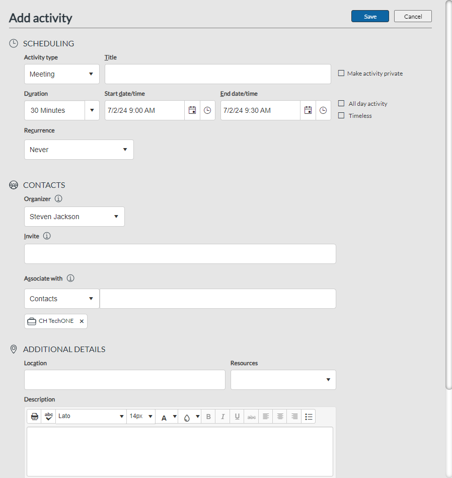 How does the Calendar work in Act! Premium Cloud?