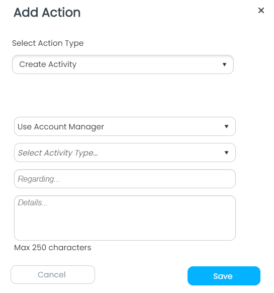 Adding an Action step to my Act! Marketing Automation campaign