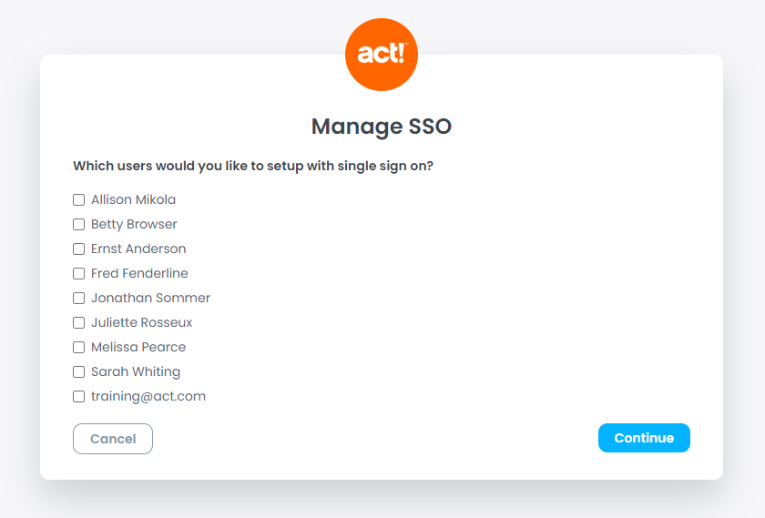 How do I Manage Users in Act! Cloud?