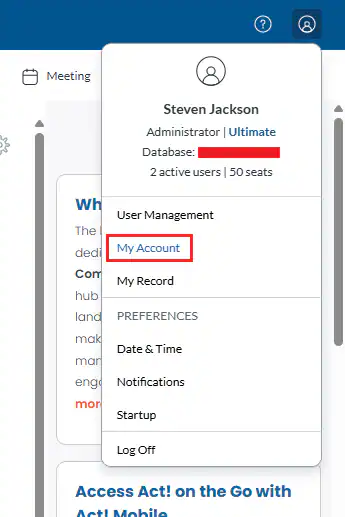 How to Download your Act! Cloud Invoices