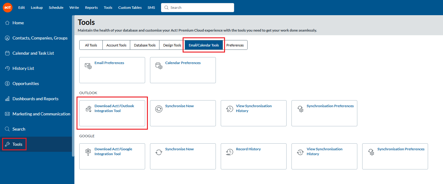 How to set up and work with the Downloadable Outlook Integration