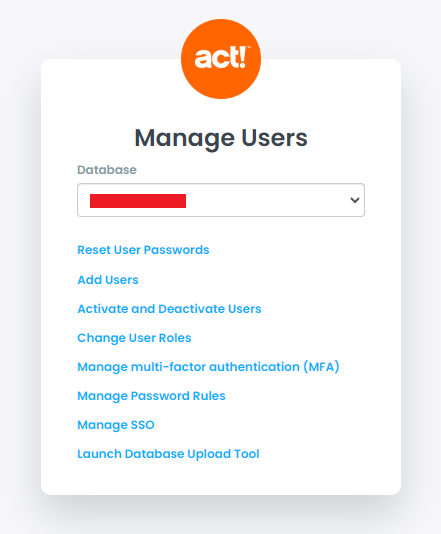 How do I Manage Users in Act! Cloud?