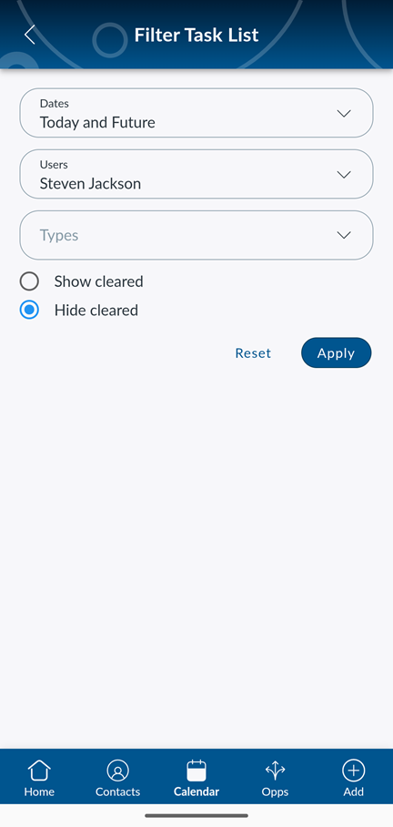 How to use the Task List in Act! Mobile