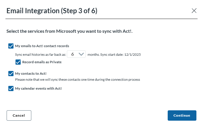How to set up the Online Email Integration with Act! Cloud